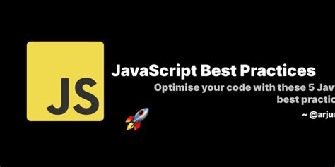 optimise your code with these 5 javascript best practices 🚀🔥 r devto