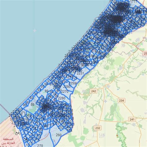 Israel Publica Un Mapa De Gaza Con Cientos De Sectores Para Las órdenes
