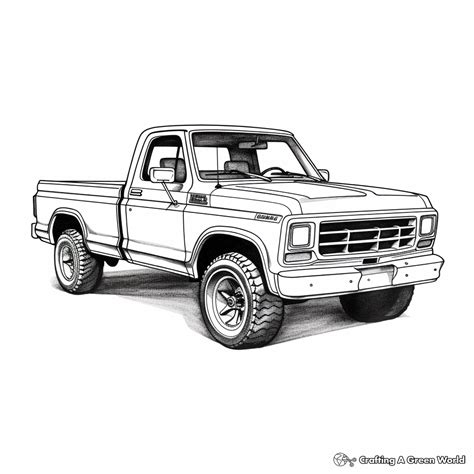 Ford Truck Coloring Pages Jenny Printable