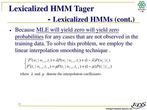 Ppt Chinese Named Entity Recognition Using Lexicalized Hmms Powerpoint Presentation Id3294410