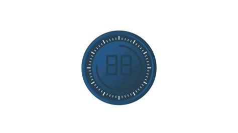 The 10 Minutes Timer Stopwatch Icon In Flat Style Motion Graphics