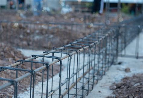 Ground Beam Of Structure Building Stock Image Image Of Round Ground