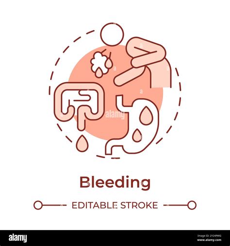 Bleeding Soft Red Concept Icon Stock Vector Image And Art Alamy