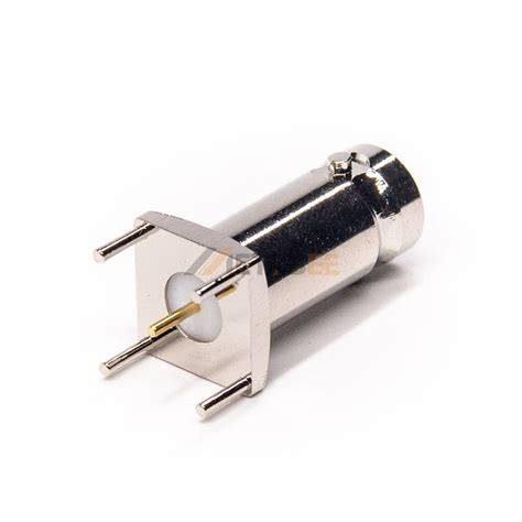 Bnc Female Socket Connector Through Hole Mount For Pcb Metabeeai