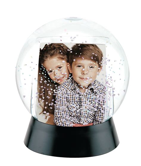 Wholesale Photo Snow Globes Sphere Globe With Black Base Neil