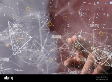 Global Network Blockchain 3d Illustration Neural Networks And
