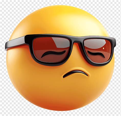 3d Emoji Cool Emoji With Sunglasses Png Pngwing