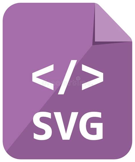 svg icon major file format vector icon illustration color version