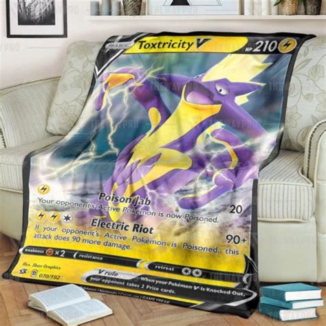 Pokemon Toxtricity Blanket Pixeltee