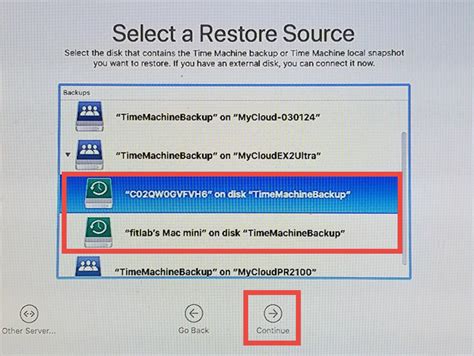 how to recover time machine backups using macos recovery mode