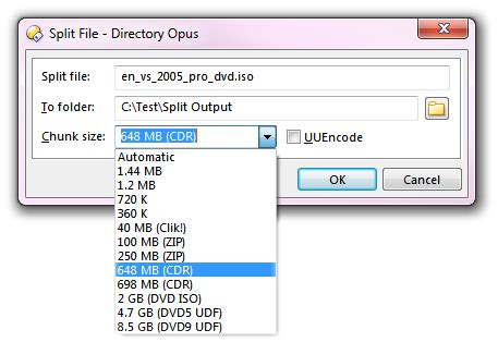 Splitting Files