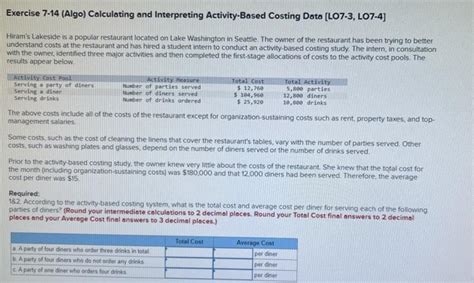Solved Exercise 7 14 Algo Calculating And Interpreting