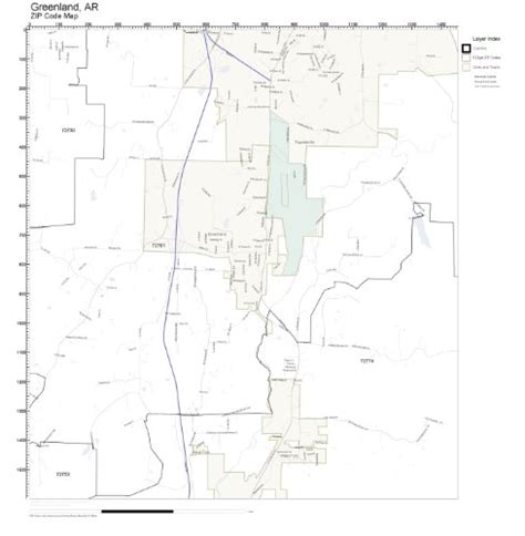 Zip Code Wall Map Of Greenland Ar Zip Code Map Desertcart Seychelles