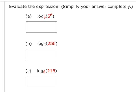 Solved Evaluate The Expression Simplify Your Answer Chegg Com