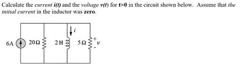 Solved Calculate The Current I T And The Voltage V T For Chegg