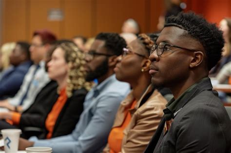 Premium Photo A Diverse Group Of Business Professionals Collaborating And Discussing Ideas In