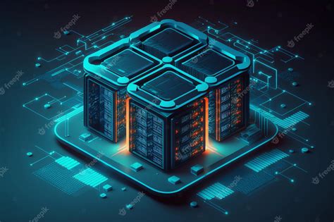 premium photo artificial intelligence hardware concept for big data