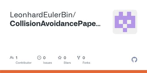Github Leonhardeulerbincollisionavoidancepapercodes