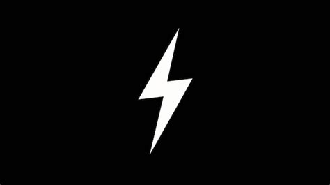 Lightning Bolts Black Background