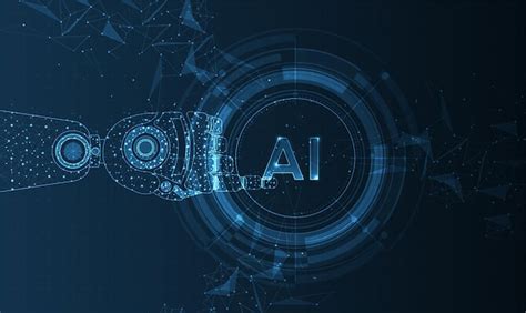 미래 기술 작품을 위한 인공 지능 머신 러닝 Ai 데이터 딥 러닝 프리미엄 벡터