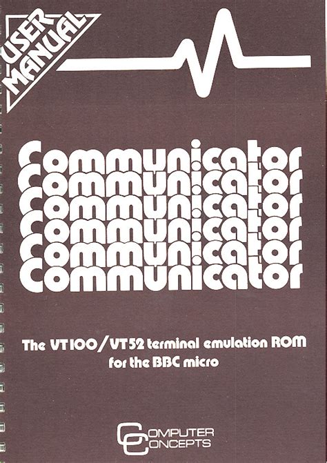 Communicator Vt100 52 Terminal Emulation Rom Software Computing History
