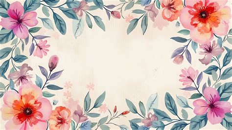 부드러운 파스텔 수채화 꽃과 나뭇잎 배경 수채화 꽃 파스텔 배경 빈티지 꽃 배경 일러스트 및 사진 무료 다운로드 Pngtree