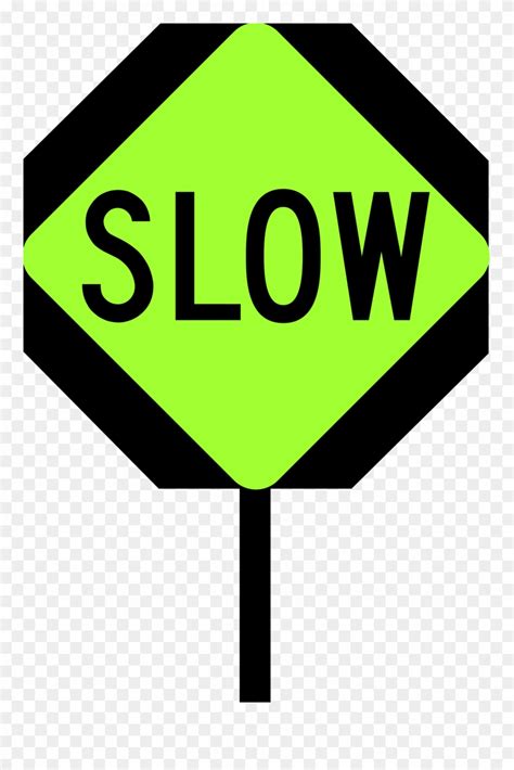 Image Result For Stop Slow Sign Traffic Control Stop Sign Clipart