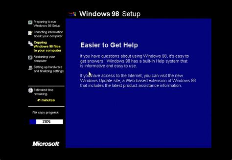 Retro Computing Windows 98 Se Setup An Insight Into My Hindside