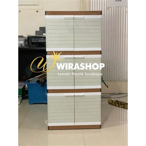 Jual Lemari Pakaian Plastik Club Mini Susun 3 Lemari Plastik Mini Naiba Nandos 7353 Shopee