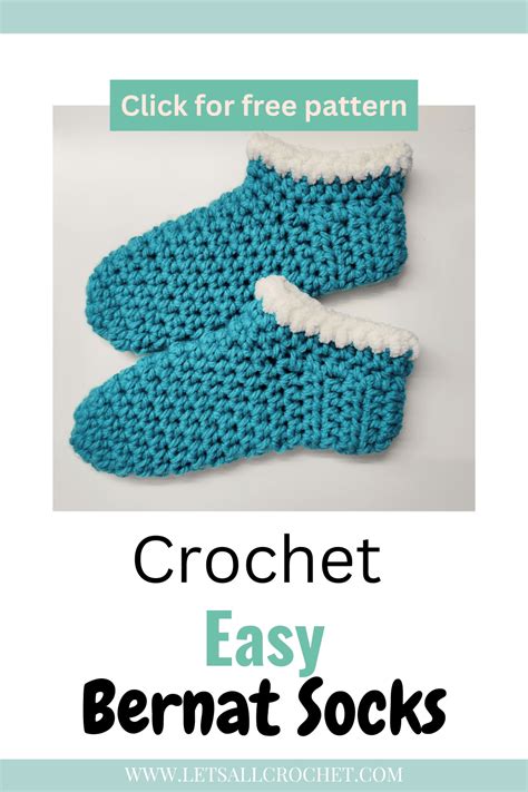 Easy Crochet Slipper Socks