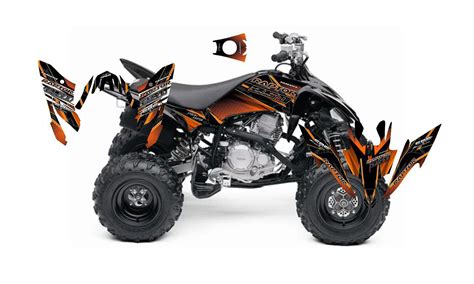 Yamaha Yfm 250 Raptor Graphic Kit Special Orange Edition Motorcycle