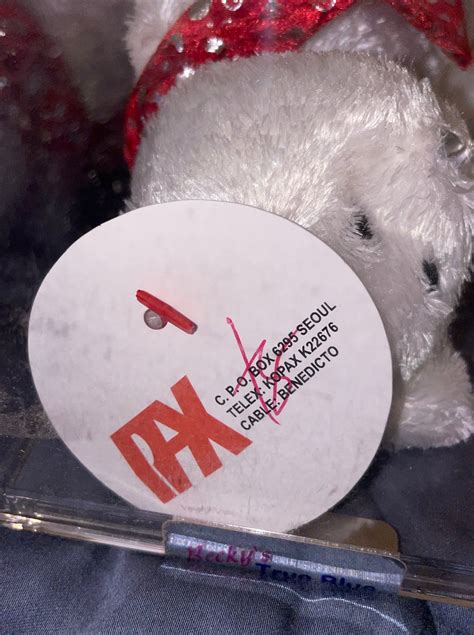 1997 1998 1999 2000 Ty Holiday Teddy Prototypes Rarest Beans