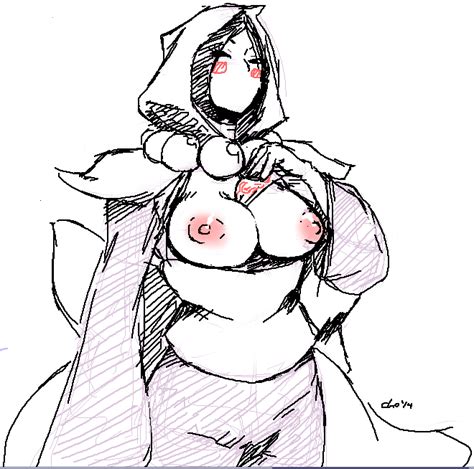 Rule 34 2014 Blush Breasts Closed Eyes Nipples Okami Rao Topless