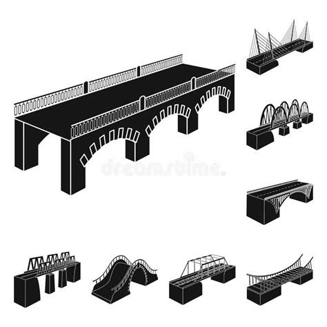 vector illustration of construct and side icon collection of construct