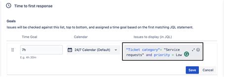 Slas Configured In The Service Project Are Not Displayed On The Issues Jira And Jira Service