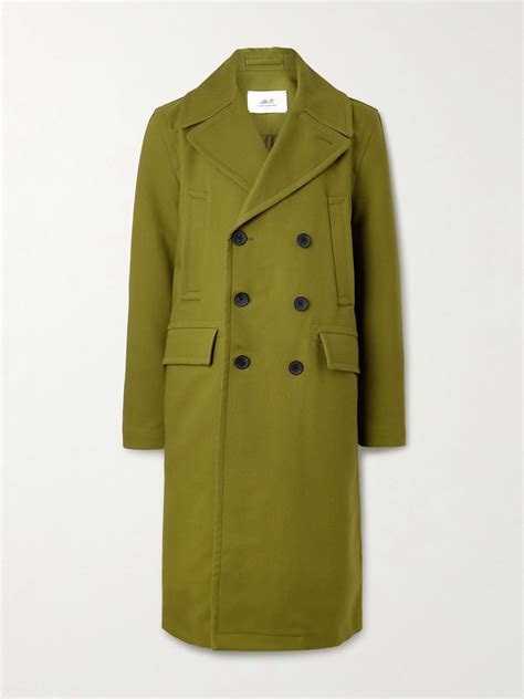 Mr P Great Double Breasted Woven Coat For Men Mens Coats Double