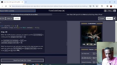 Learn Basic String And Array Methods By Building A Music Player Step 69 Freecodecamp Jasson