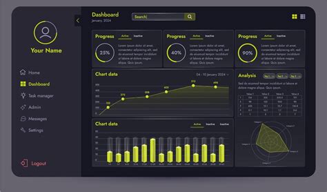 Premium Vector This Infographic Shows A Modern Interface For Managing And Analyzing Financial
