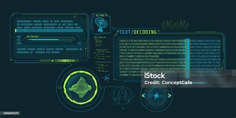 Decoding Satellite And Radio Telescope Data About An Object Stock Illustration Download Image