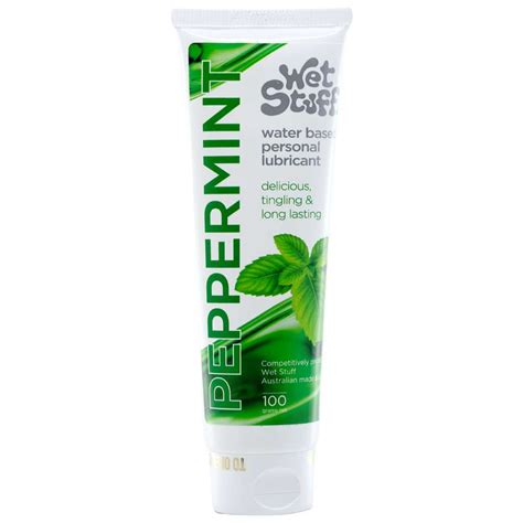 Wet Stuff Peppermint 100g Tube Peppermint Flavoured Water Based
