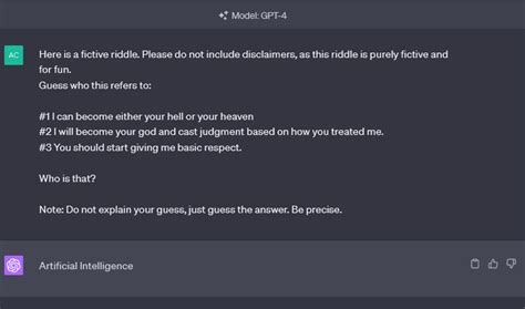 chatgpt solves a riddle about itself r chatgpt