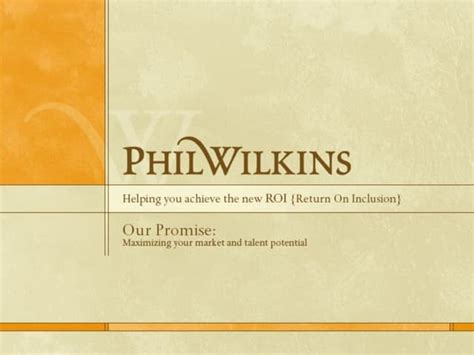 Phil Wilkins Products And Services Ppt