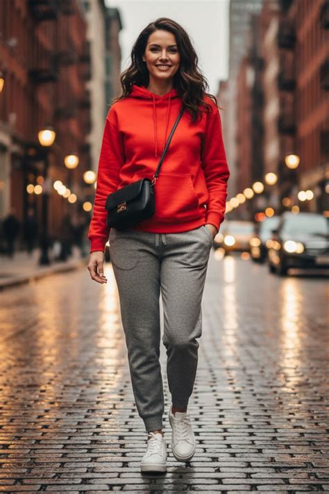 15 Red Hoodie Outfit Ideas For Bold And Effortless Street Style