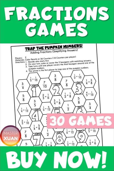 Fractions Games Maths Equivalent Fractions Add And Subtract Math Board