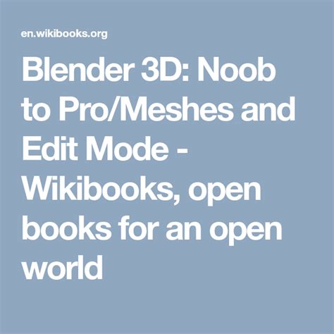 Blender 3d Mastering Meshes And Edit Mode