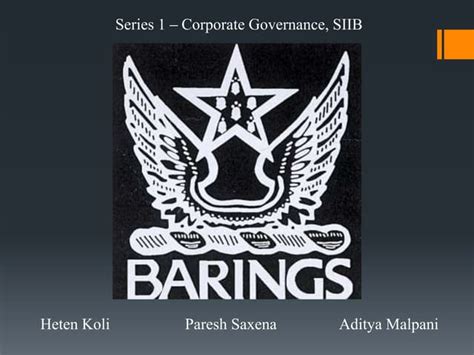 Barings Bank Collapse Pptx