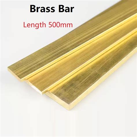 Length 500mm H59 Brass Flat Bar Plate Stripมิลลิเมตรชมทองเหลืองแบนบาร์