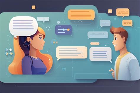 Premium Ai Image Visual Representation Of Chat Interaction Showc