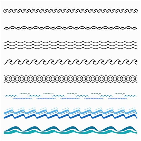 Premium Vector Divider Wave Lines