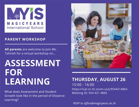 Assessment For Learning Workshop Myis International School